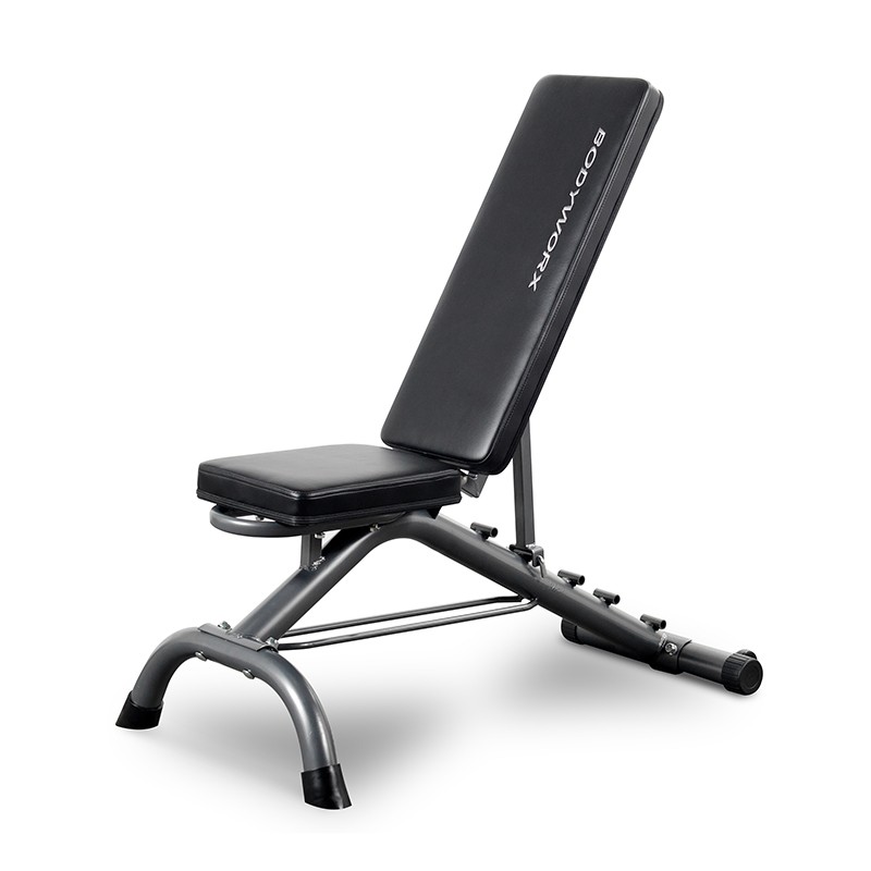 Bodyworx C325UB Utility Bench with Dumbbell Rack - GPI Sport & Fitness